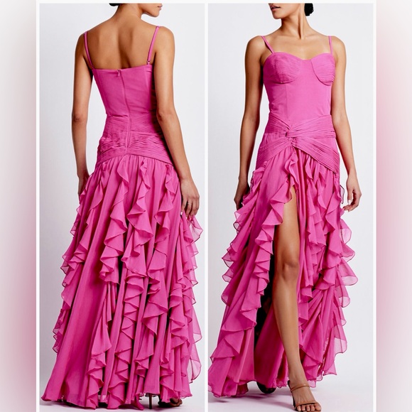 PatBO | Dresses | Patbo Bustier Ruffle Maxi Dress | Poshmark
